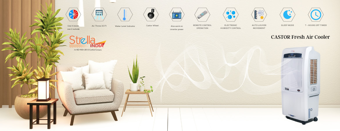 CASTOR – Strella India – Best Air Coolers In India